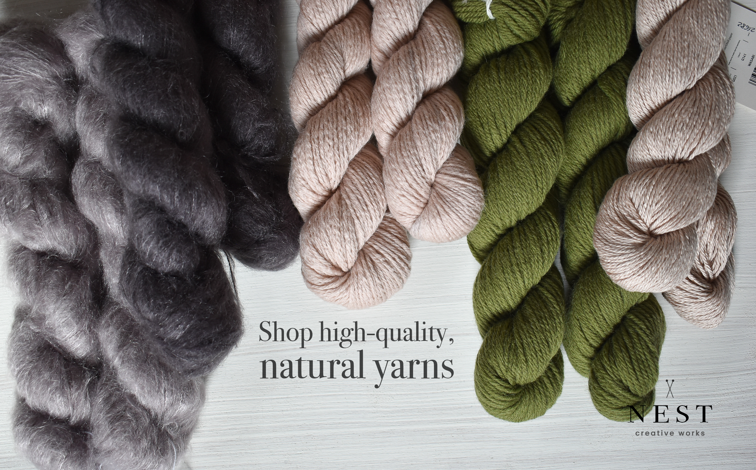 Natural Yarns for Knitting & Crocheting | Nest Creative Works